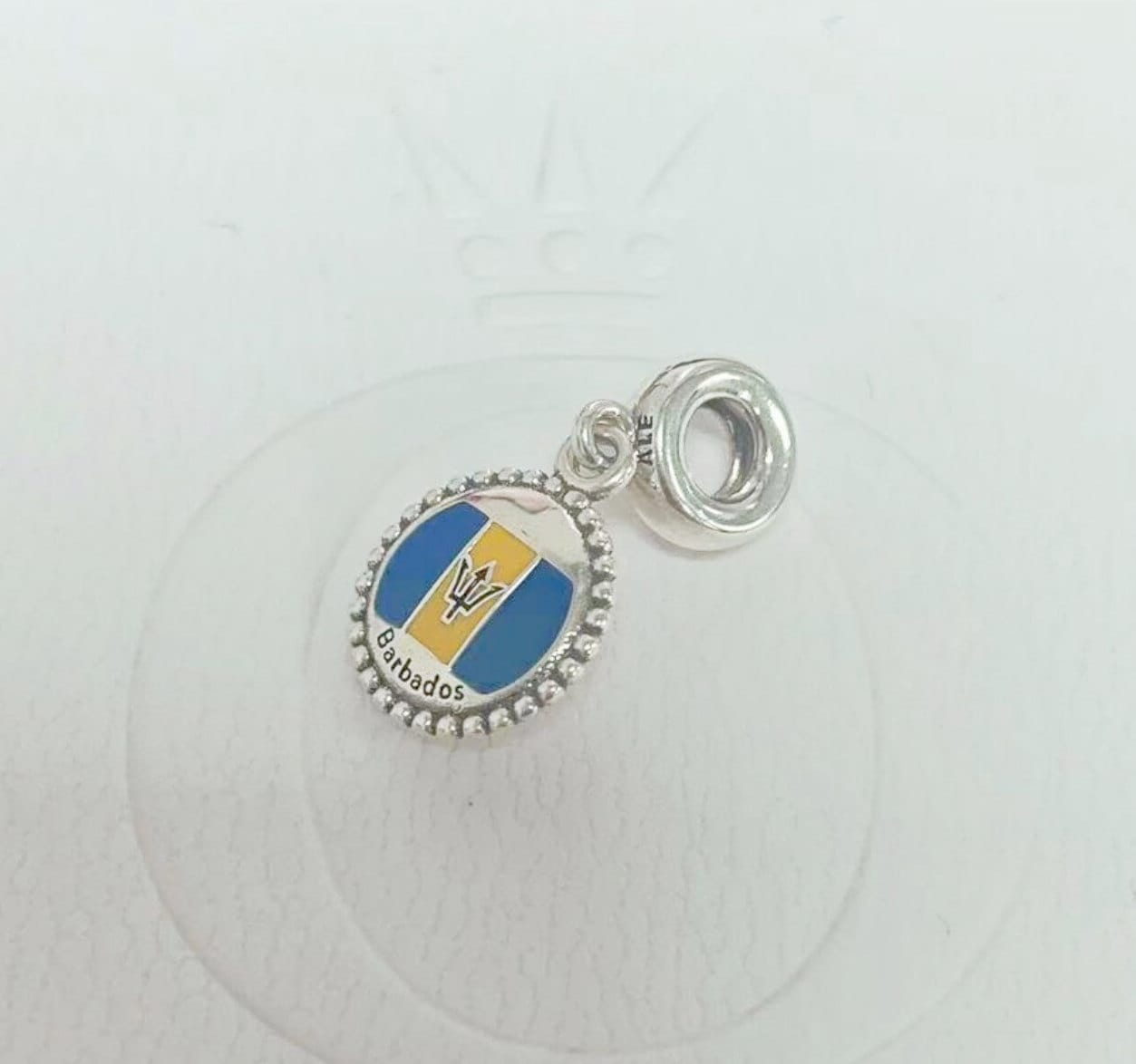 Pandora Barbados Flag Silver Charms for Women Charm Bead Jewellery ...