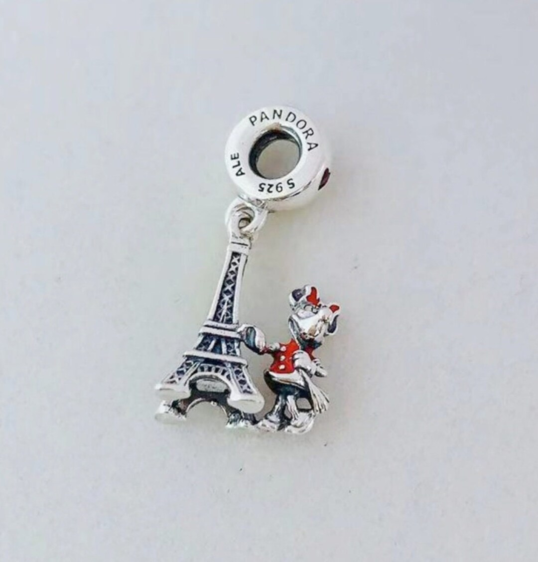Pandora Silver Solid Minnie Mouse Eiffel Tower Pendant Charm - Etsy