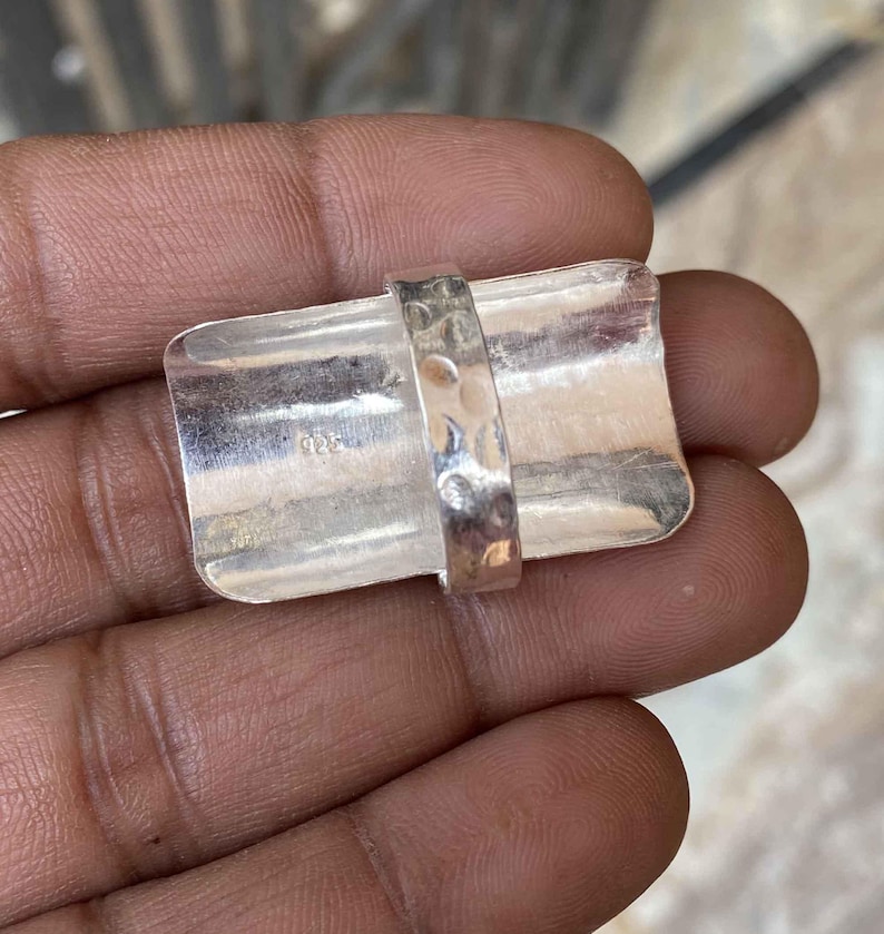 Sterling Silver Full Finger Ring: Engraved Boho Statement Jewelry - Etsy