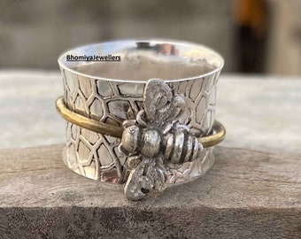 925 bee stamp on ring store