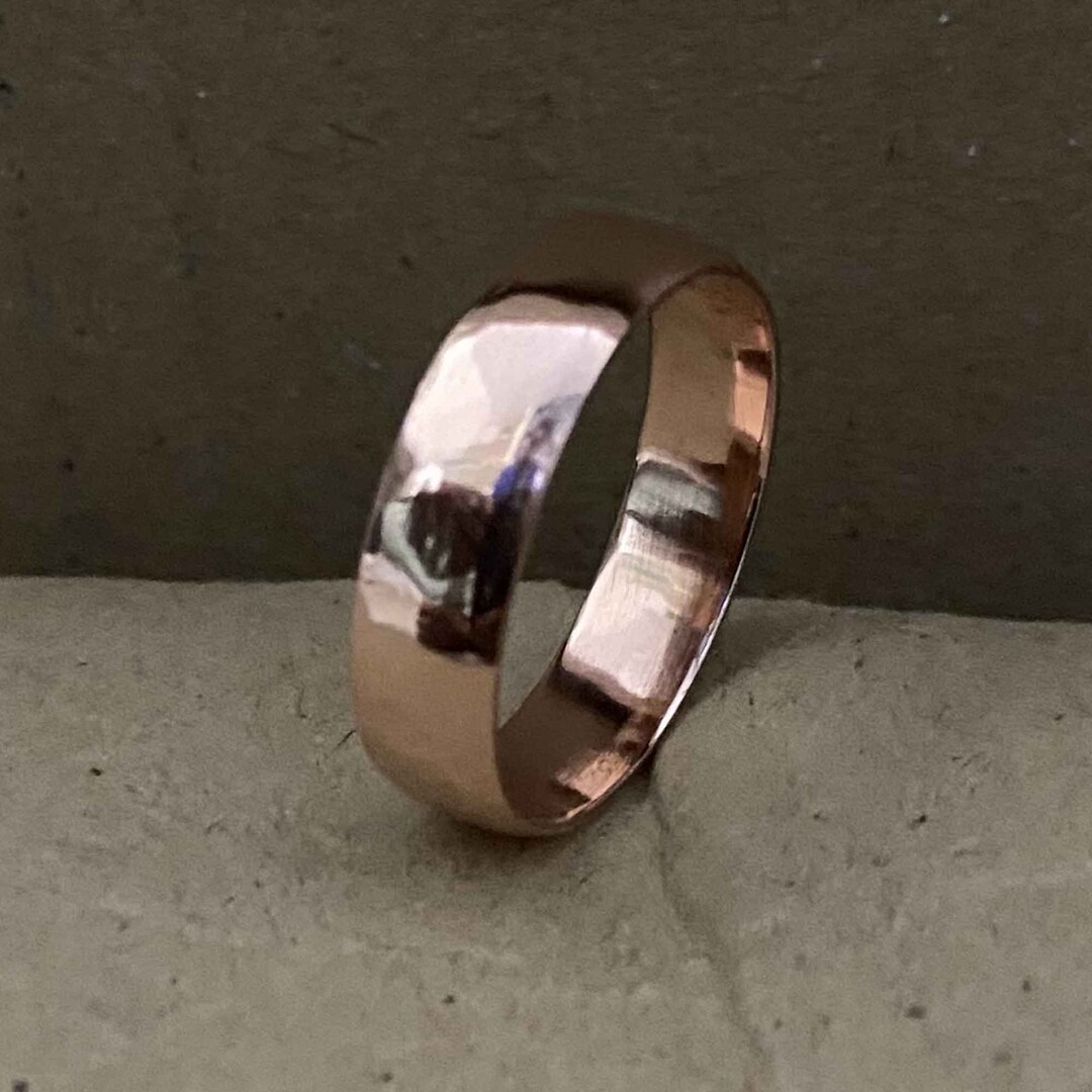 Copper Wedding Band, 100 % Pure Healing Copper Ring, Solid Pure Copper ...