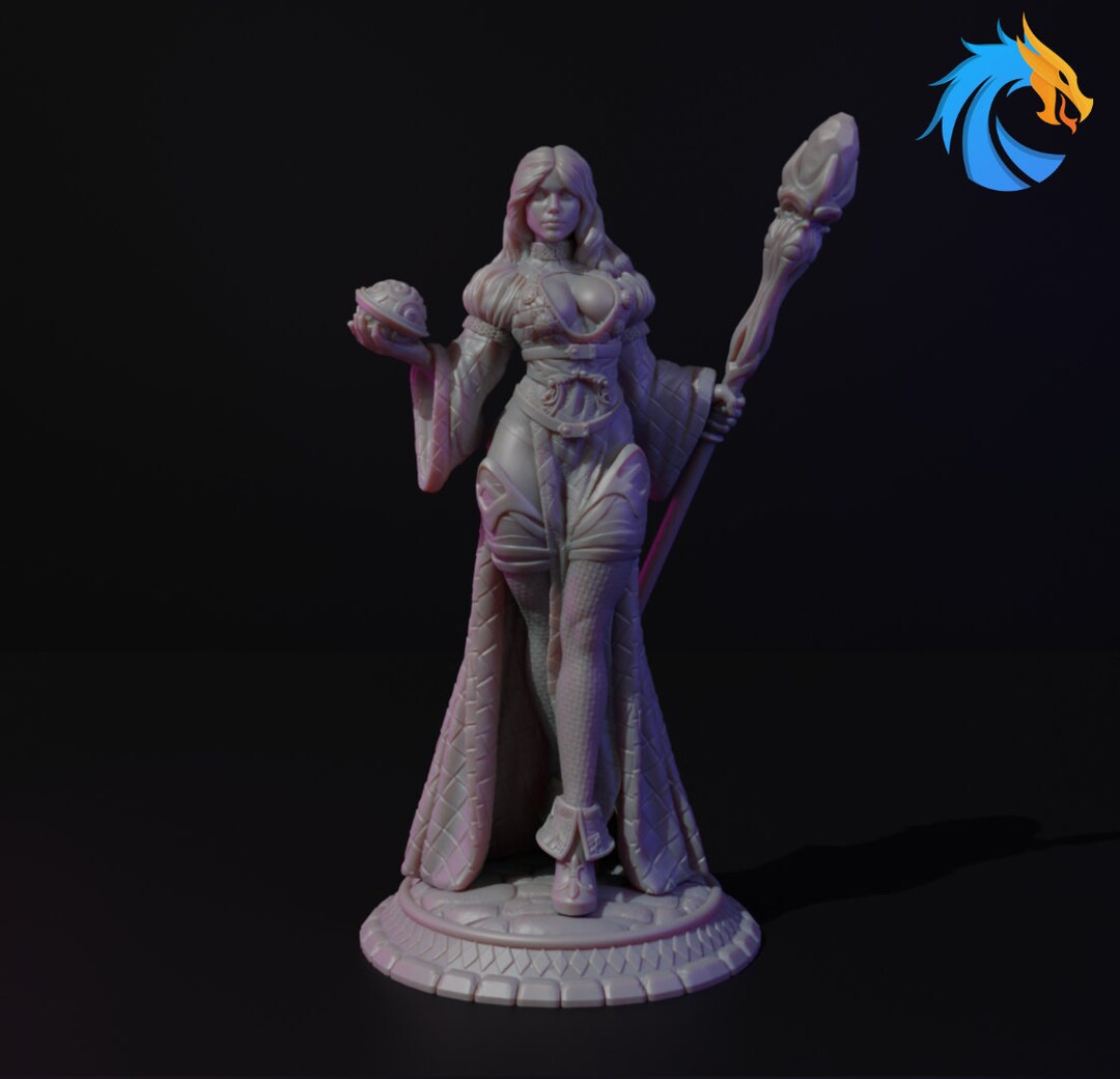 Mythreal Games: Morgana Miniature/figure (NSFW Option) - High-quality 8K 3D Printing - Tabletop ...