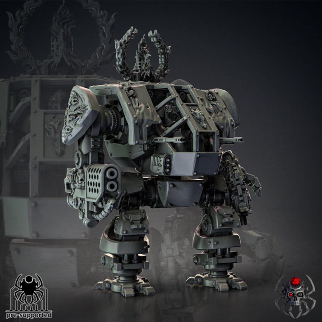 Eightlegsminiatures: Flame Lizards Eternal Protector Light Mech 32 Mm ...