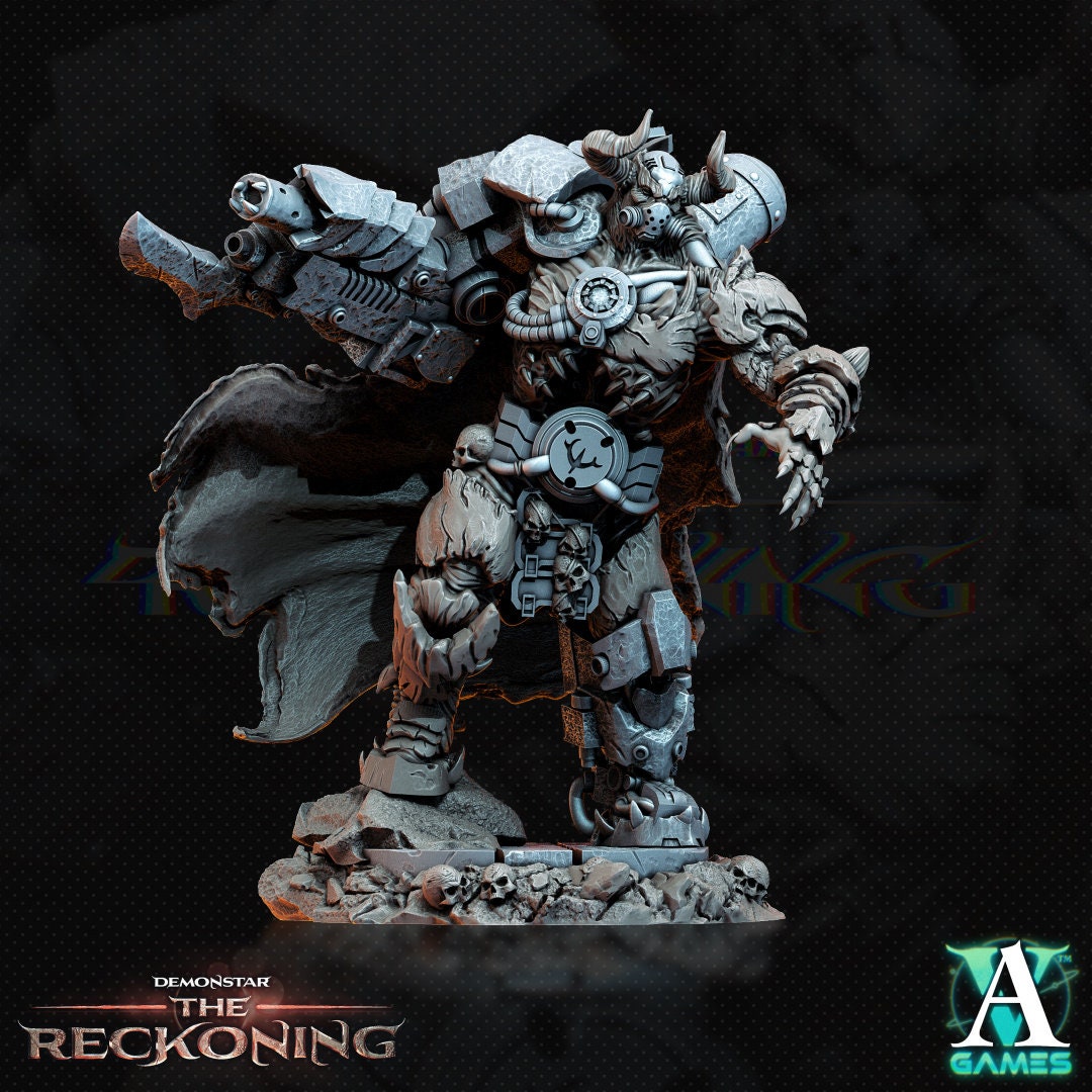 Archvillain Games: Demonstar the Reckoning Armari Headhunters 4 Options 32 Mm Kit 8K 3D Printing ...