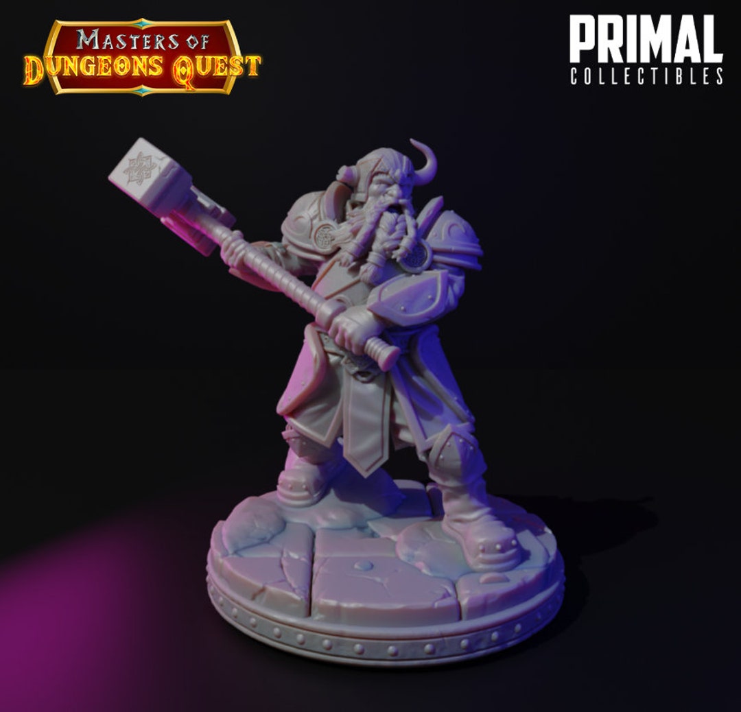 PRIMAL Collectables: Masters of Dungeons Quest Bruhmmir the Dwarf hero ...