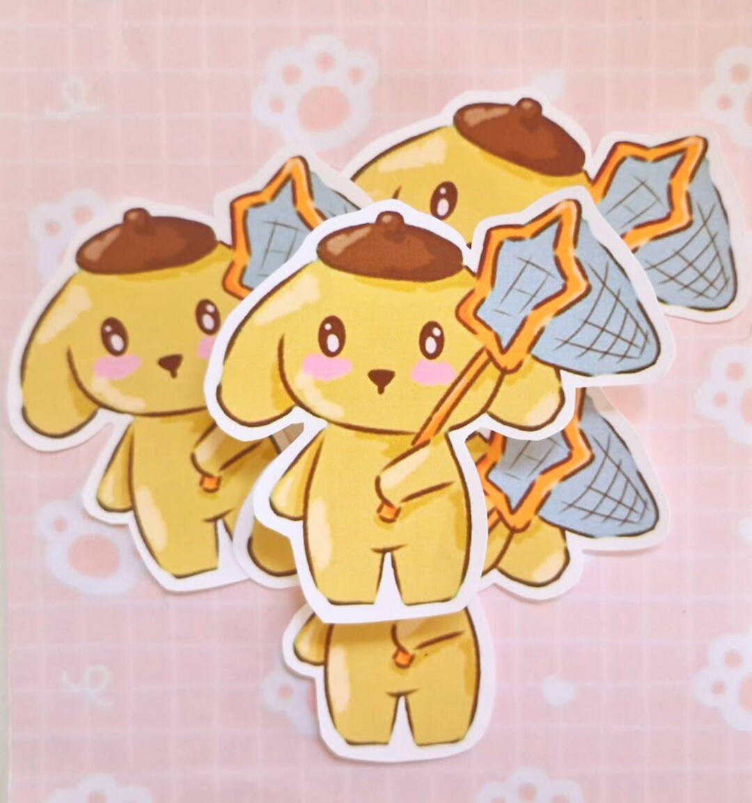 Pompompurin X Animal Crossing Matt Sticker - Etsy