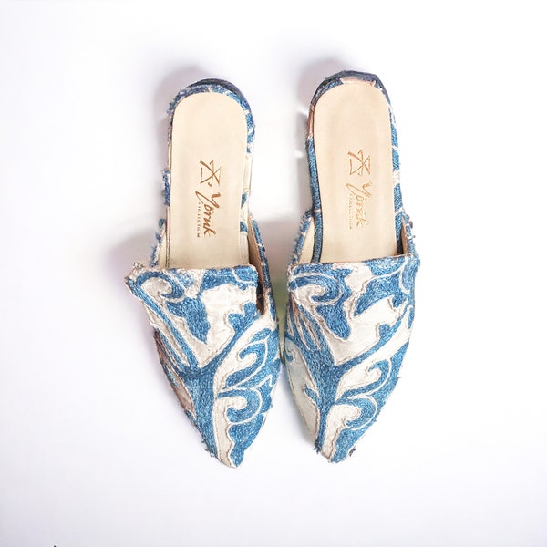 Embroidered Slippers - Etsy
