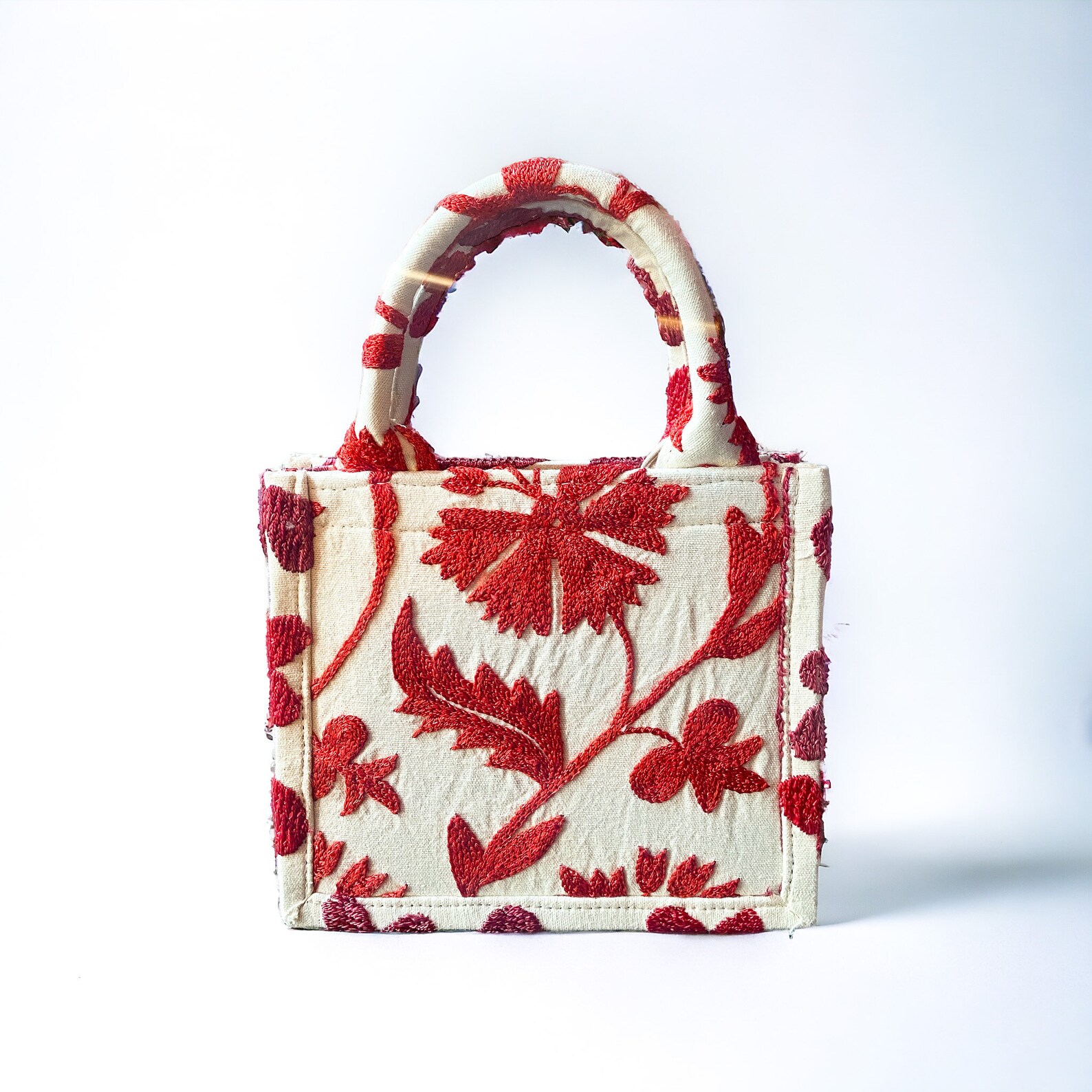 Pomegranate Bag, Small Red Tote Bag, Christmas Gift, Red Christmas Gift ...