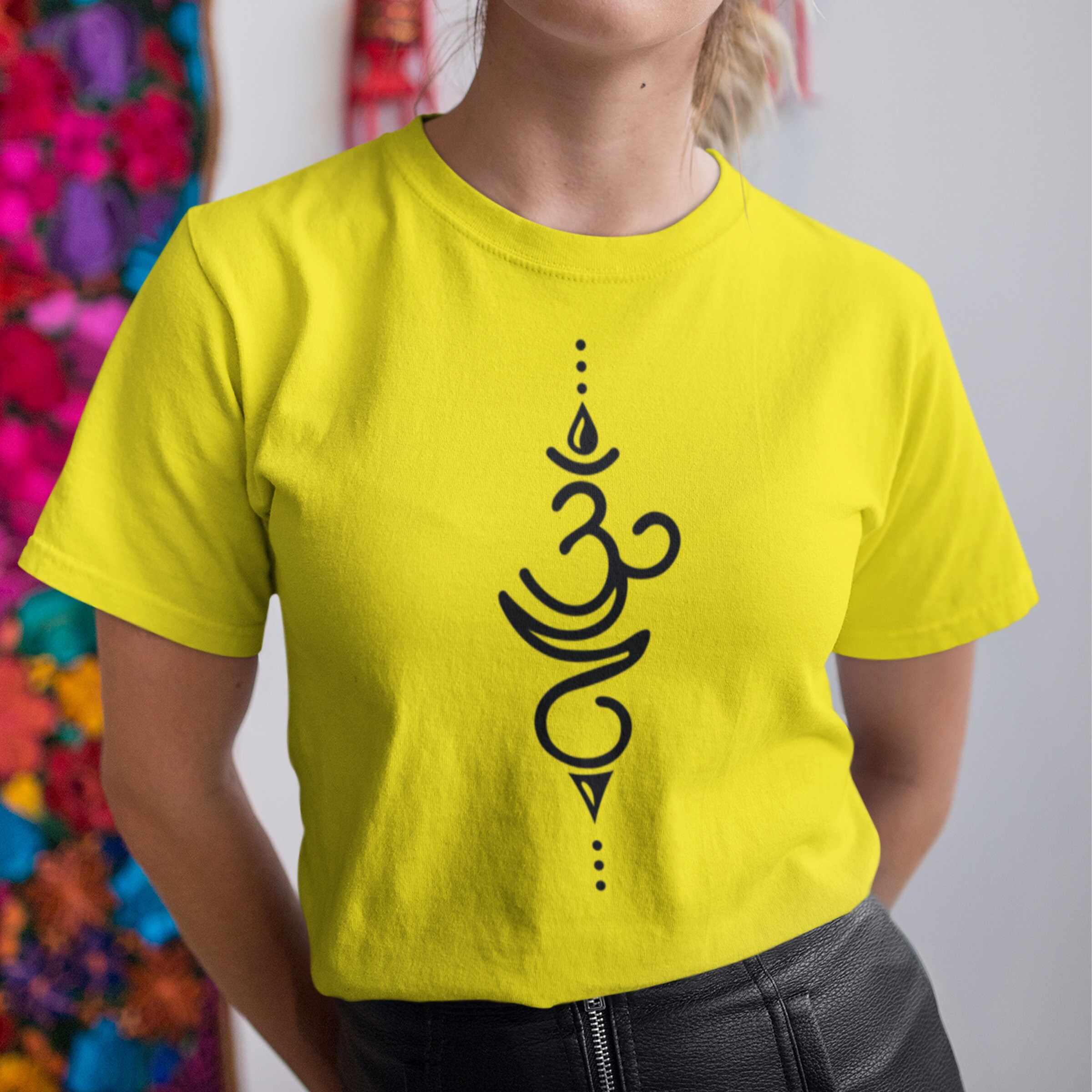 Breathe Symbol Yoga T-shirt, Sanskrit Tattoo Print, Meditation Zen ...