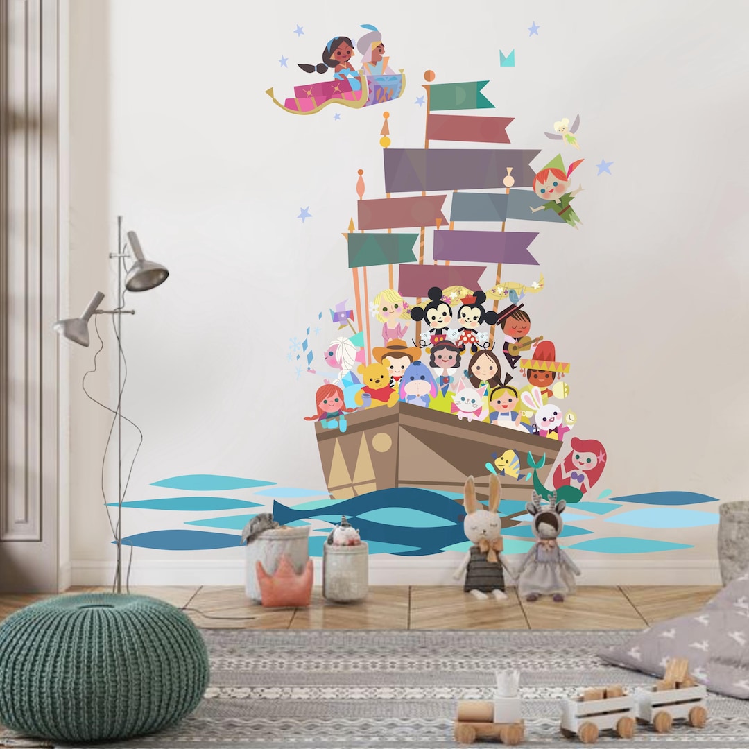 Removable Disney Character Set Wall Decor for Kids Nursery Disney ...