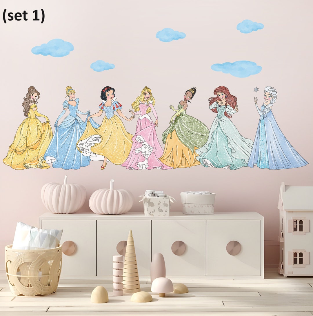 Disney Princess Wall Sticker for Girls Princess Wall Decal Nursery ...