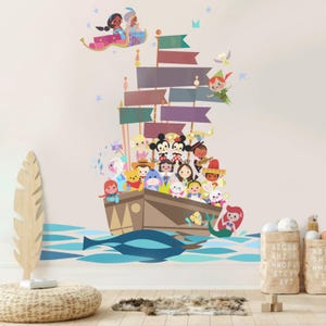 Removable Disney Character Set Wall Decor for Kids Nursery Disney Pirate Style Wall Sticker Vinyl Disney Character Pirate Theme Wall Decal. Etsy
