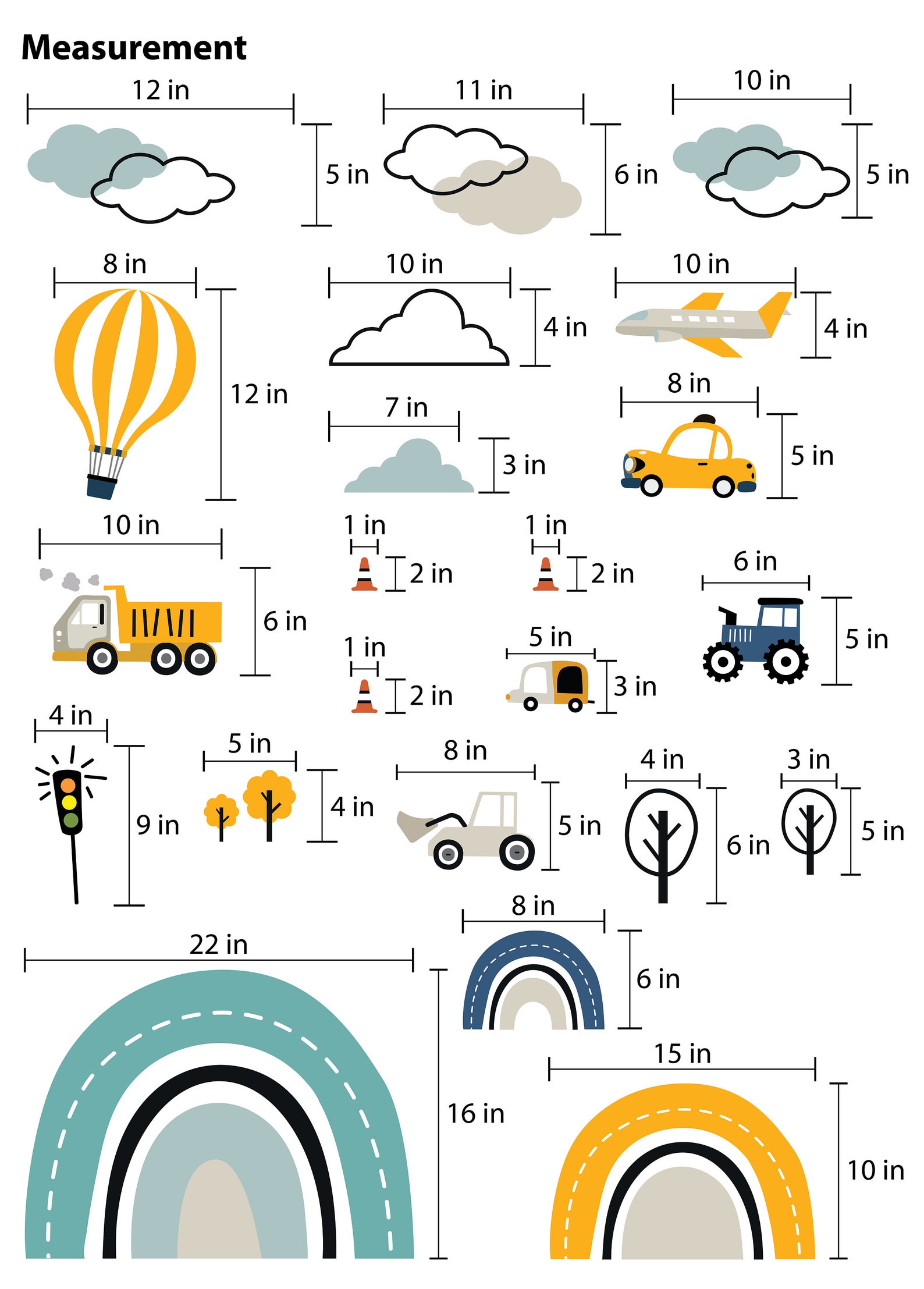 Toy Vehicles Wall Decal Toy Car Wallpaper Removable Landscape Wall ...