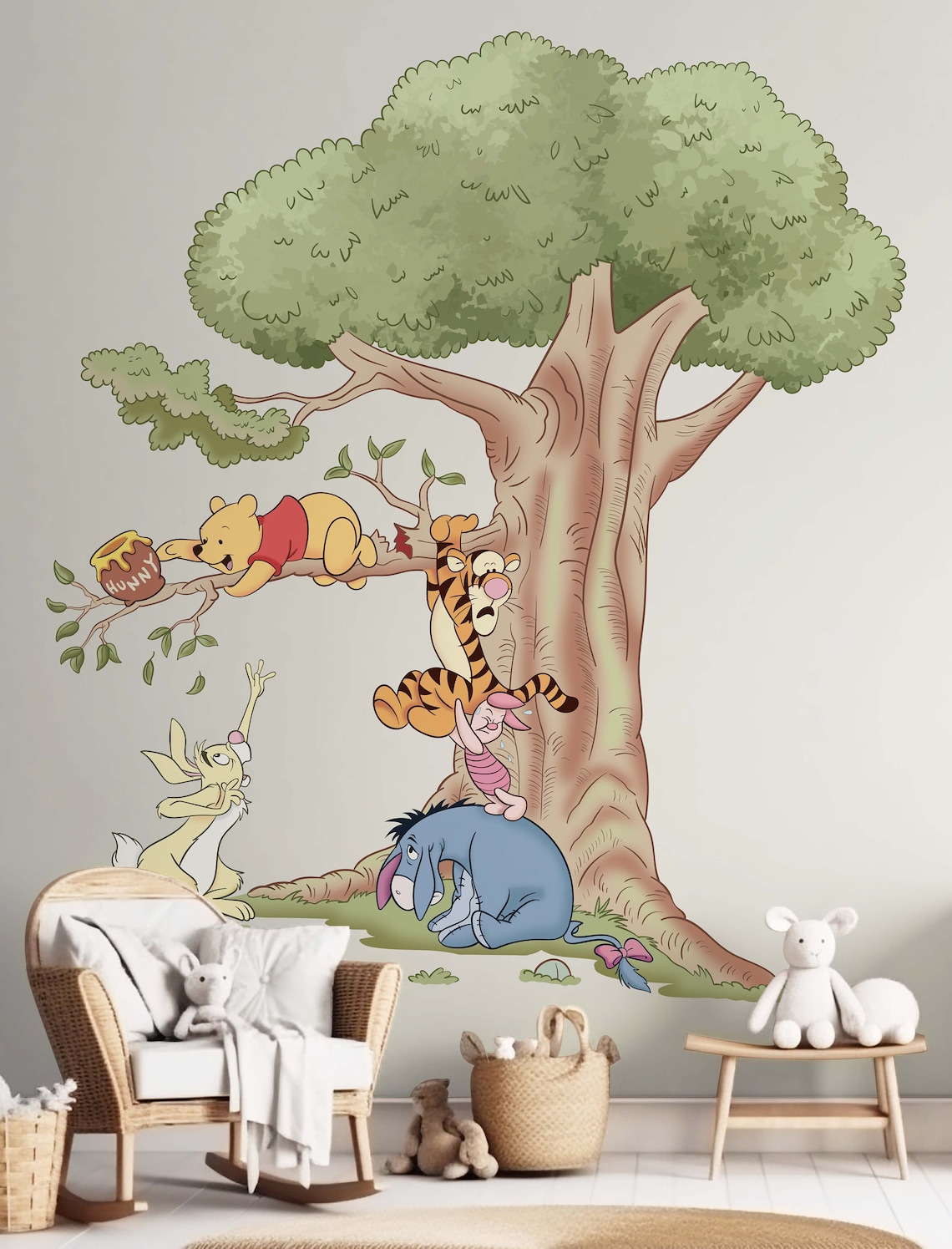 Winnie the Pooh Wall Sticker Winnie the Pooh and Friends Wall - Etsy
