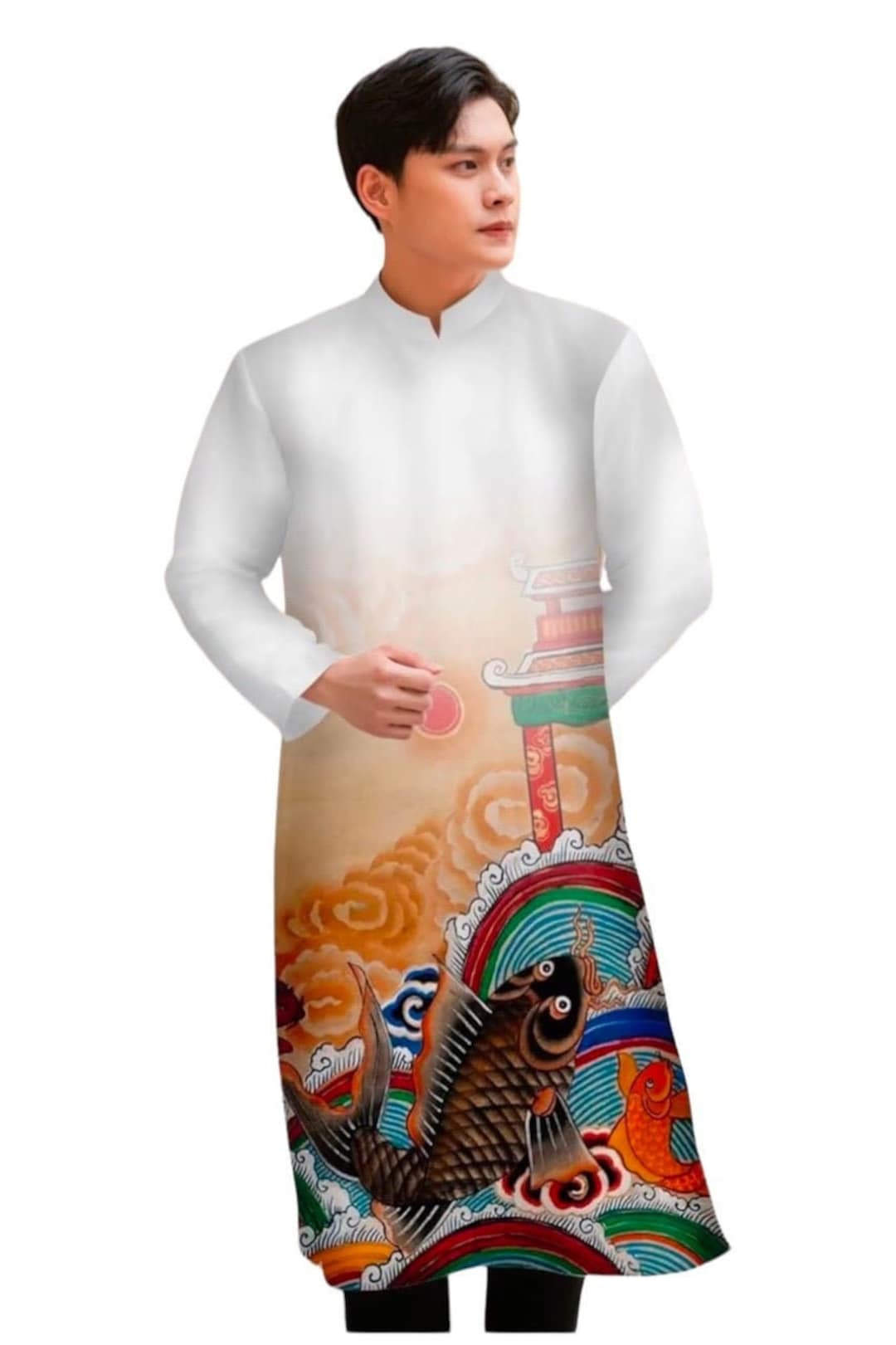 Pre-made Vietnamese Traditional Ao Dai for Men Vietnamese Ao Dai Ao Dai ...