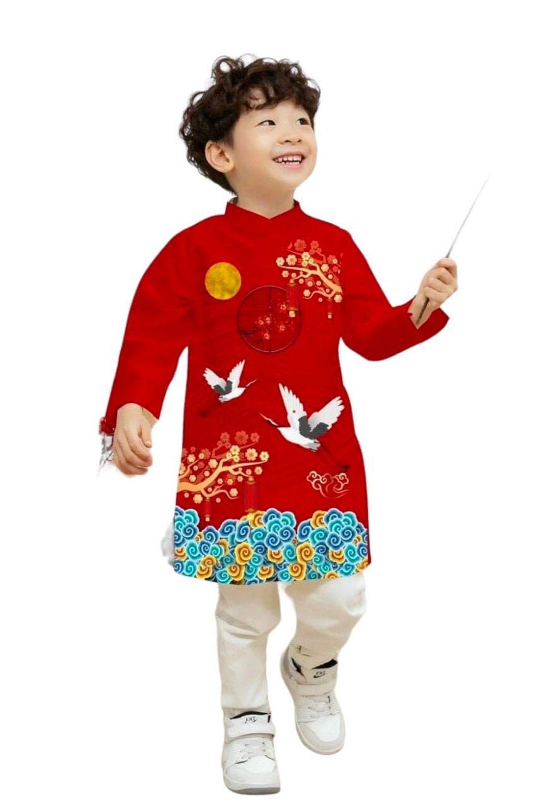 Vietnamese Boy Red Ao Dai Kid Ao Dai Ao Dai for Boy Baby Ao Dai Ao Dai ...
