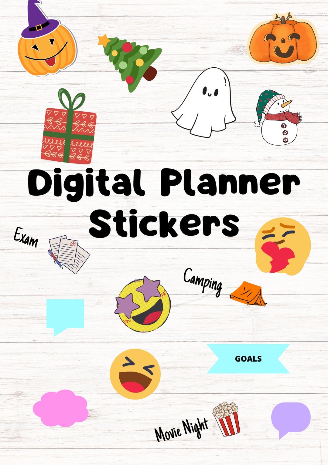 Daily Life Digital Stickers | Printable Stickers | Daily Stickers ...