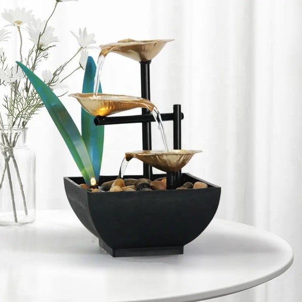 Indoor Water Fountain With Lights - Etsy