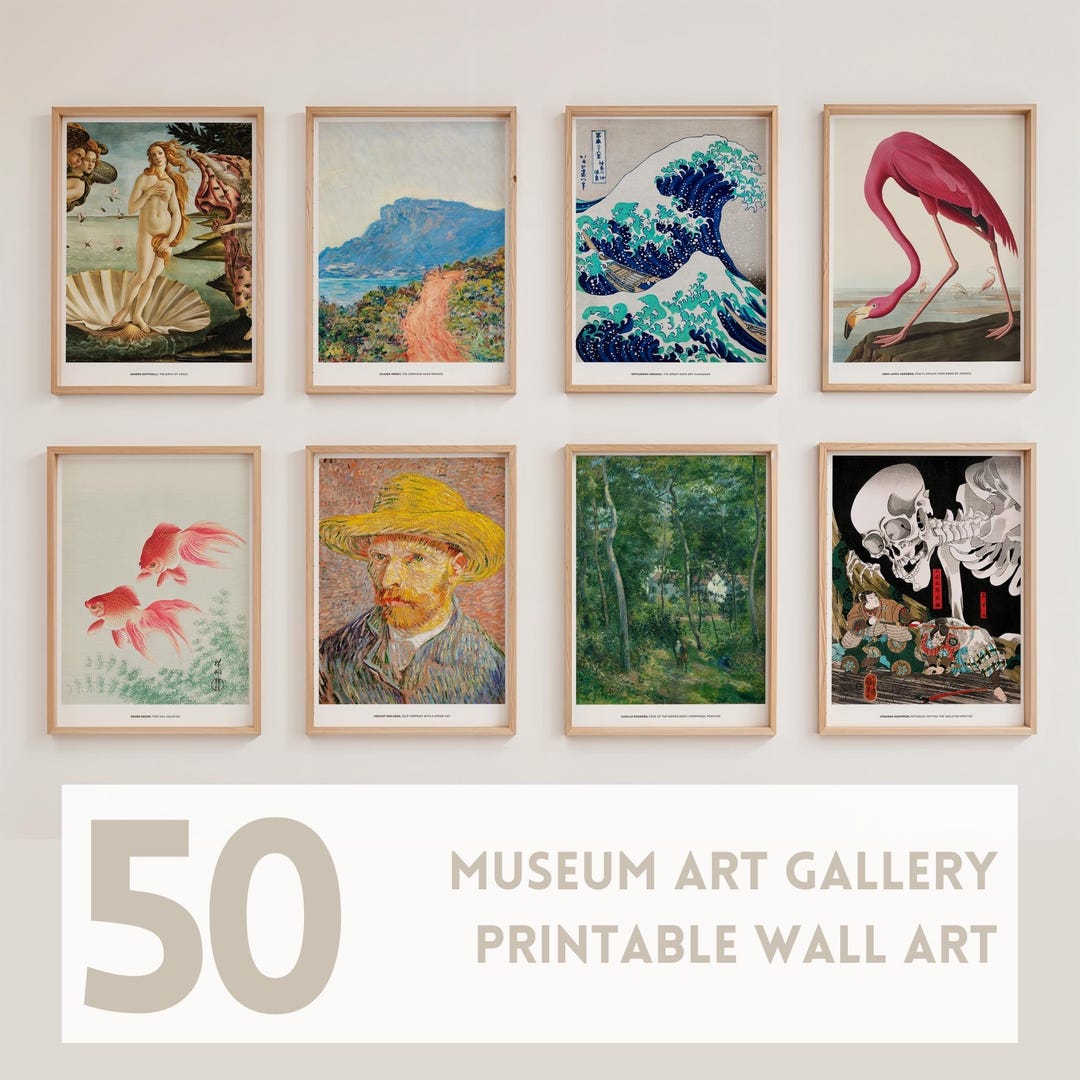 Museum Exhibition Wall Art Poster Bundle (digital Download) - Etsy