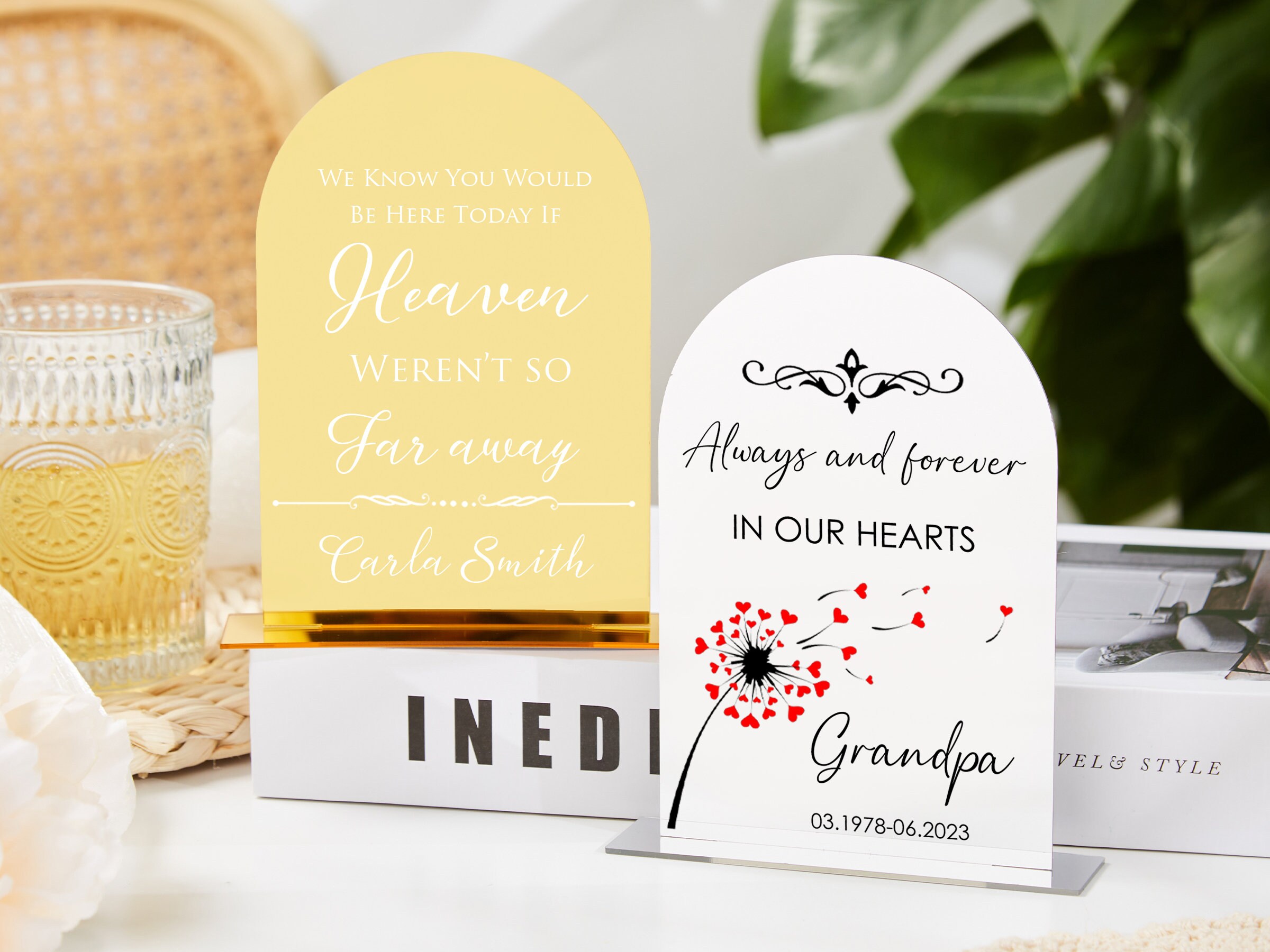 In Loving Memory Table Signmemorial Signacrylic Wedding - Etsy