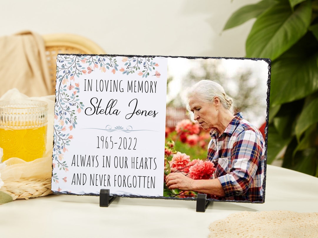 Personalized Memorial Stone With Name,memorial Sympathy Gifts,slate ...