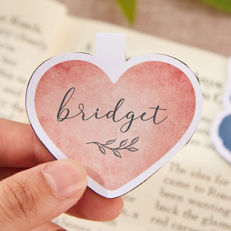 Heart Bookmark - Etsy