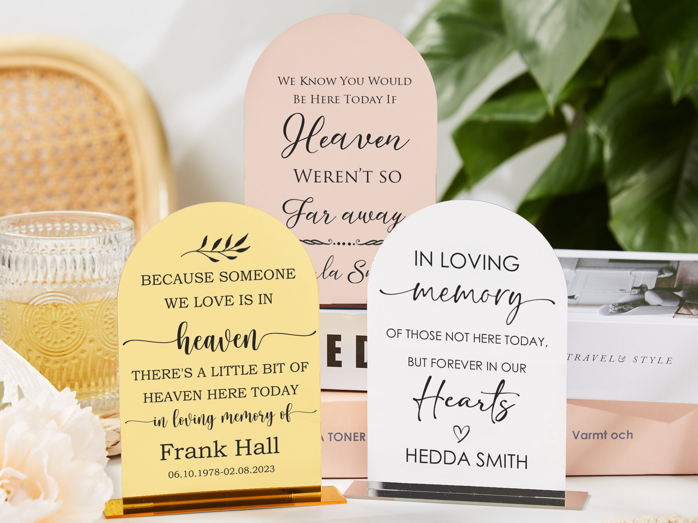 In Loving Memory Table Signmemorial Signacrylic Wedding - Etsy