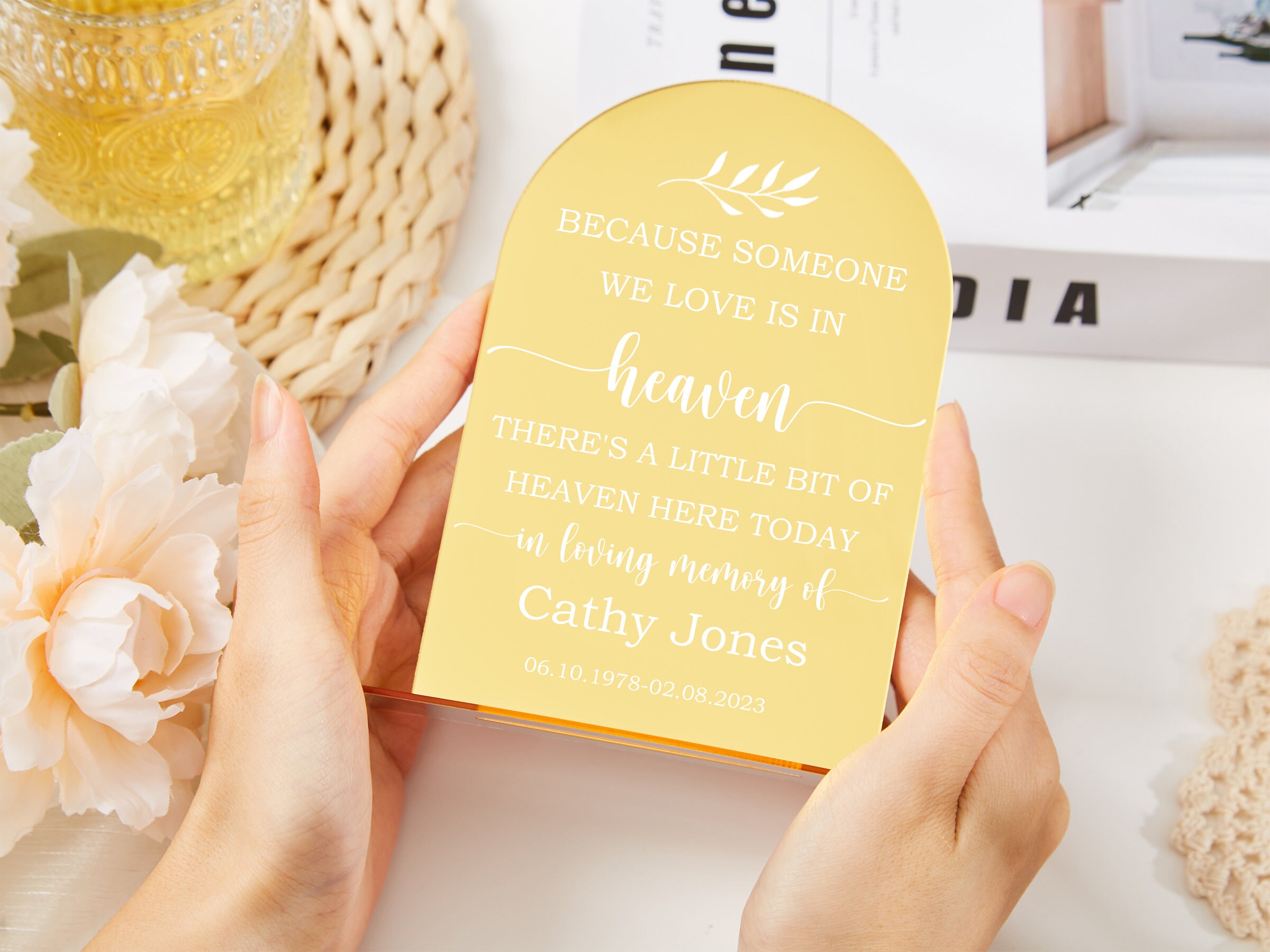 In Loving Memory Table Signmemorial Signacrylic Wedding - Etsy