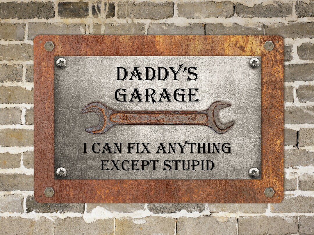 Custom Garage Sign for Men,personalized Workshop Sign,i Can Fix ...