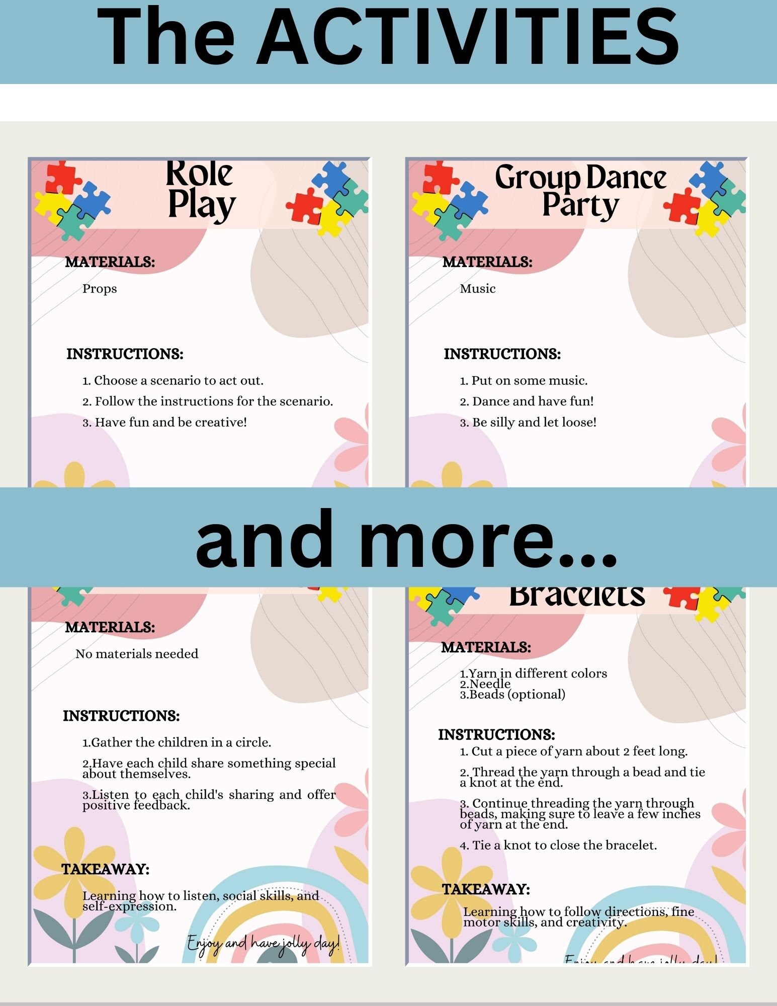 Social Games for Kids Games to Help Kindergarteners Make - Etsy