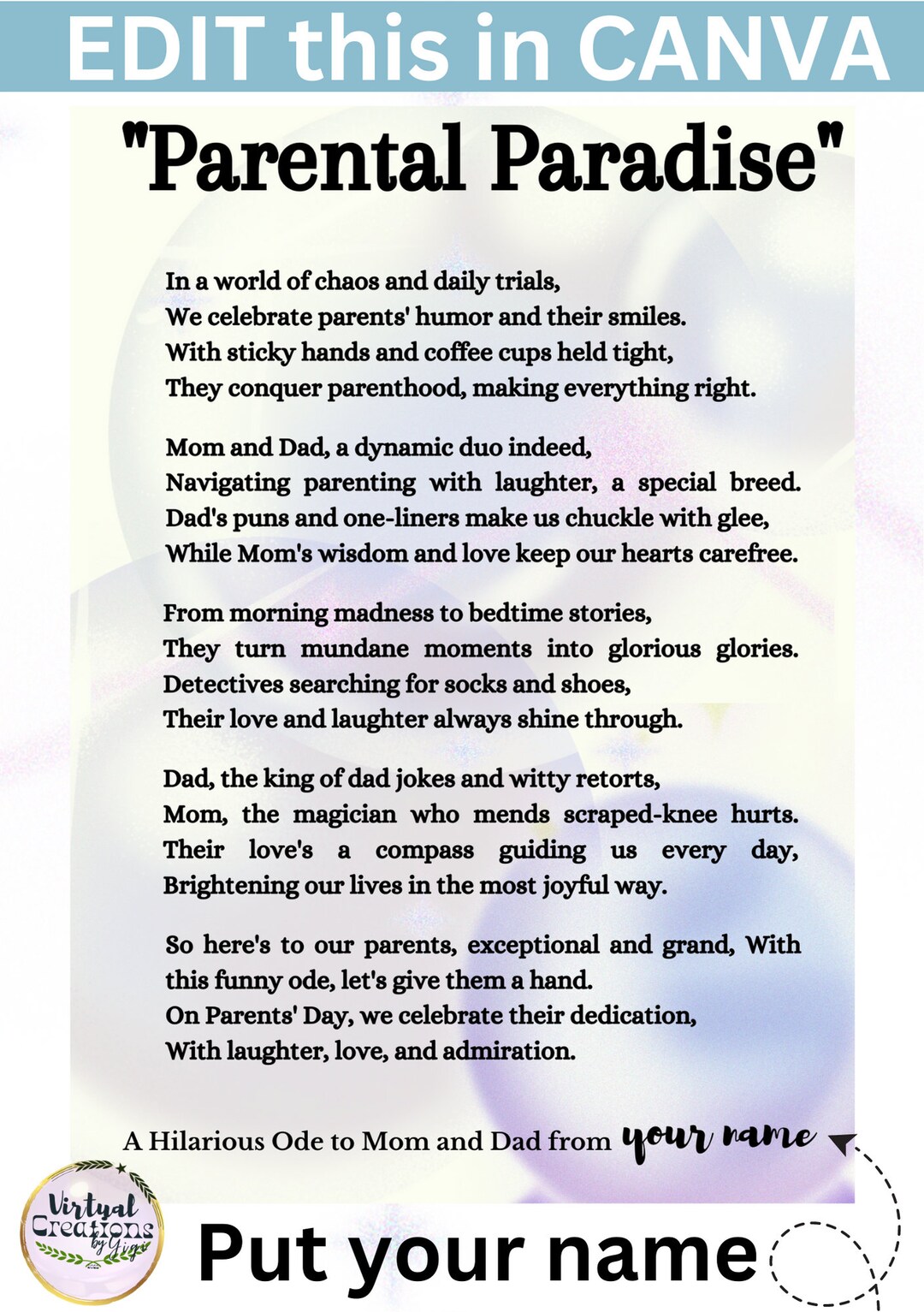 Parent's Thank You Gift Heartfelt Appreciation Giftthank - Etsy