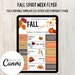Editable Fall Spirit Week V4 Flyer Template | Spirit Week Ideas | Fall ...