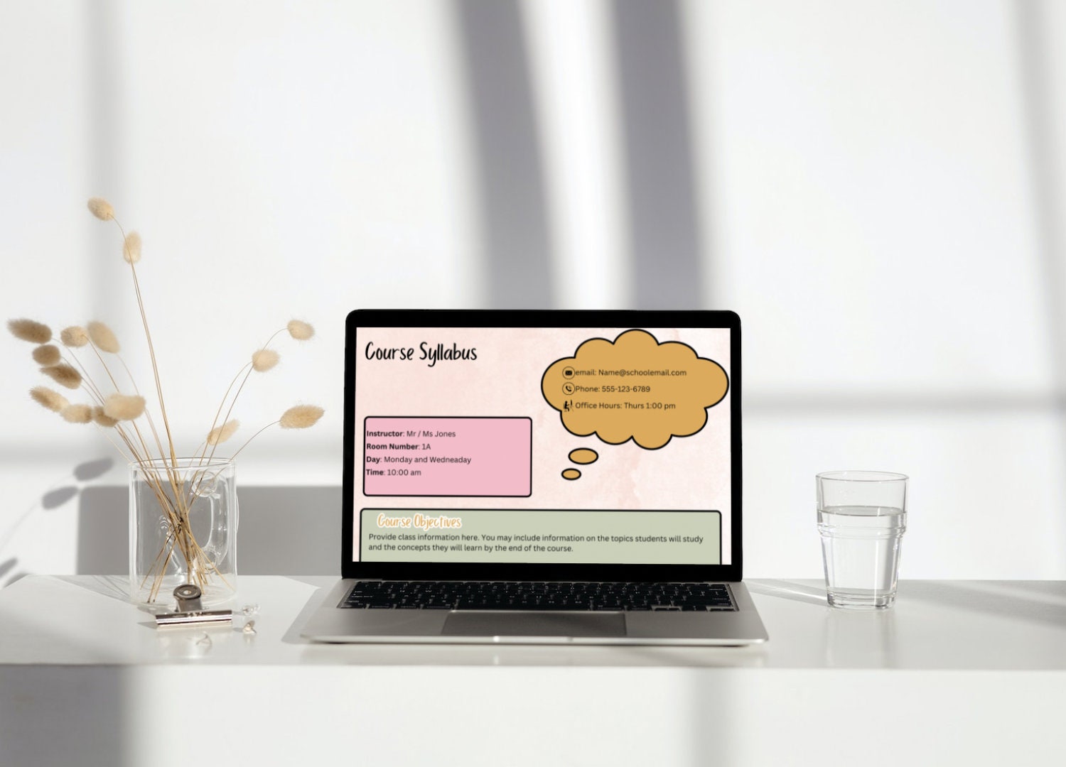 Colorful Syllabus Template Version 3 | Editable Syllabus | Colorful ...