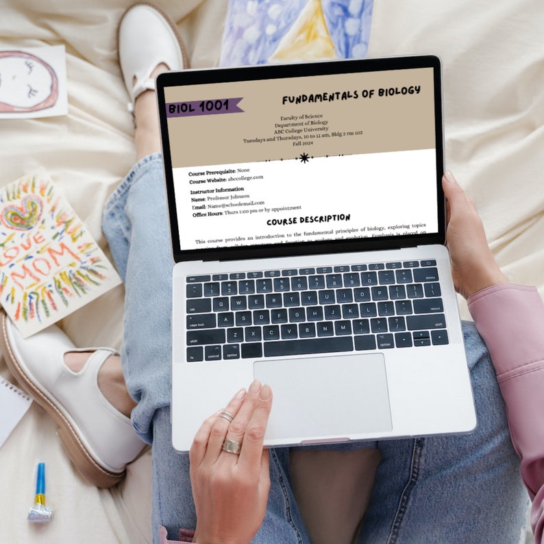 Biology Syllabus Template V1 Fully Editable Canva Template Back to ...