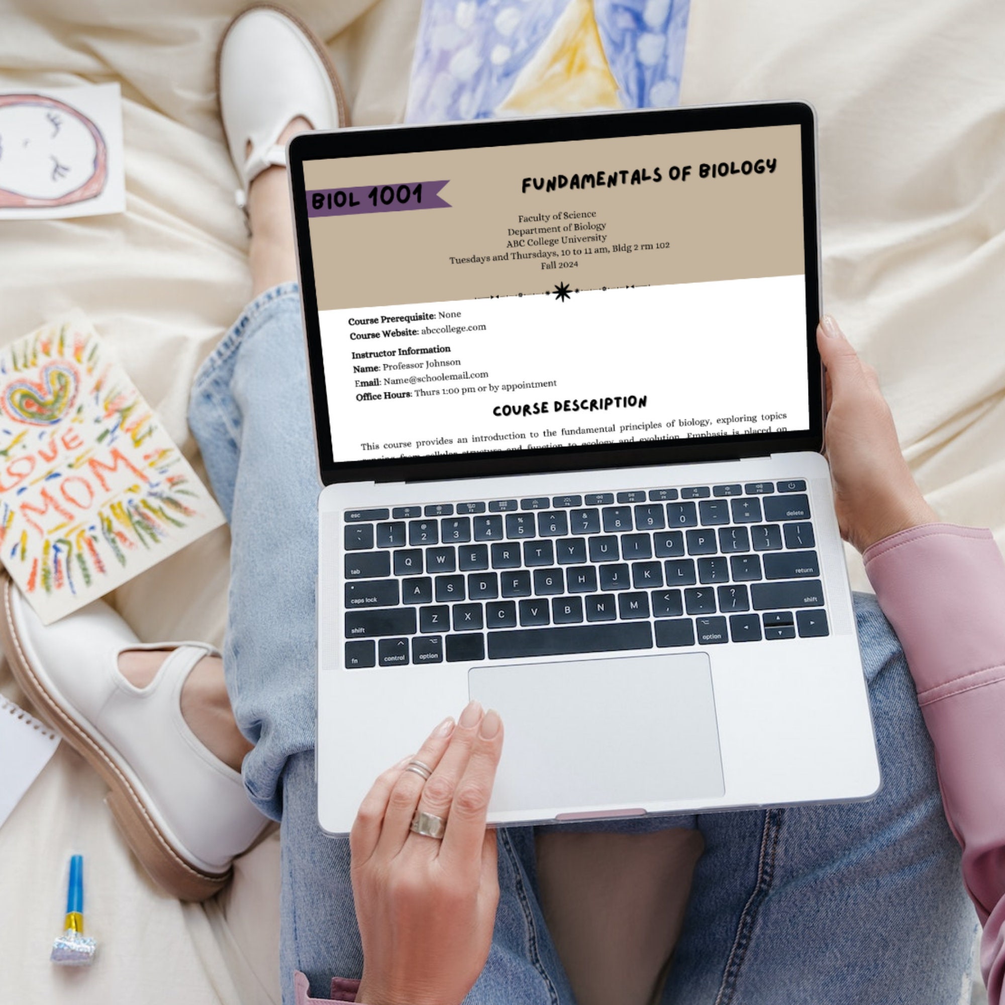 Biology Syllabus Template V1 Fully Editable Canva Template Back to ...