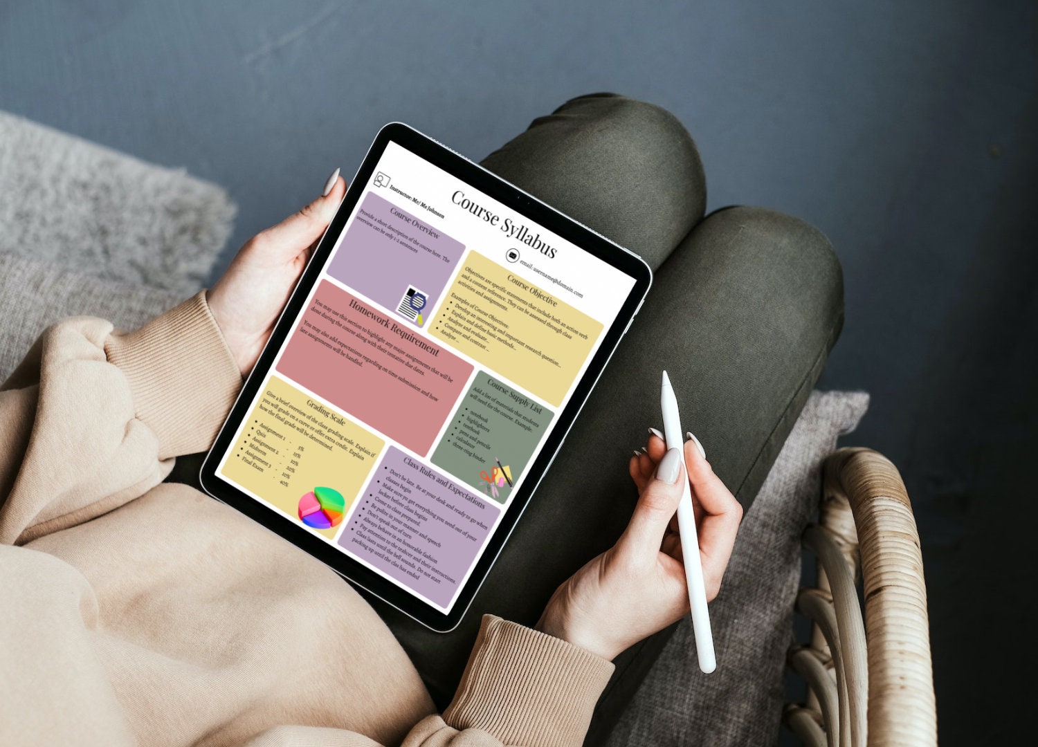 Colorful Syllabus Template Version 1 | Middle School Syllabus | High ...