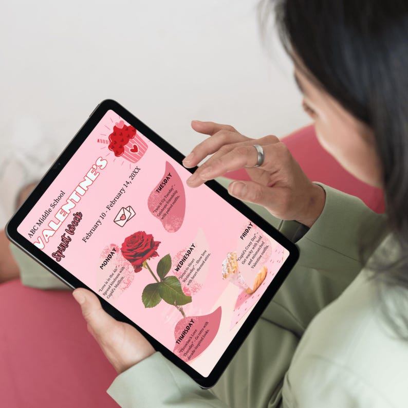 Editable Valentine’s Spirit Week Flyer Template V3 – Fun & Creative ...