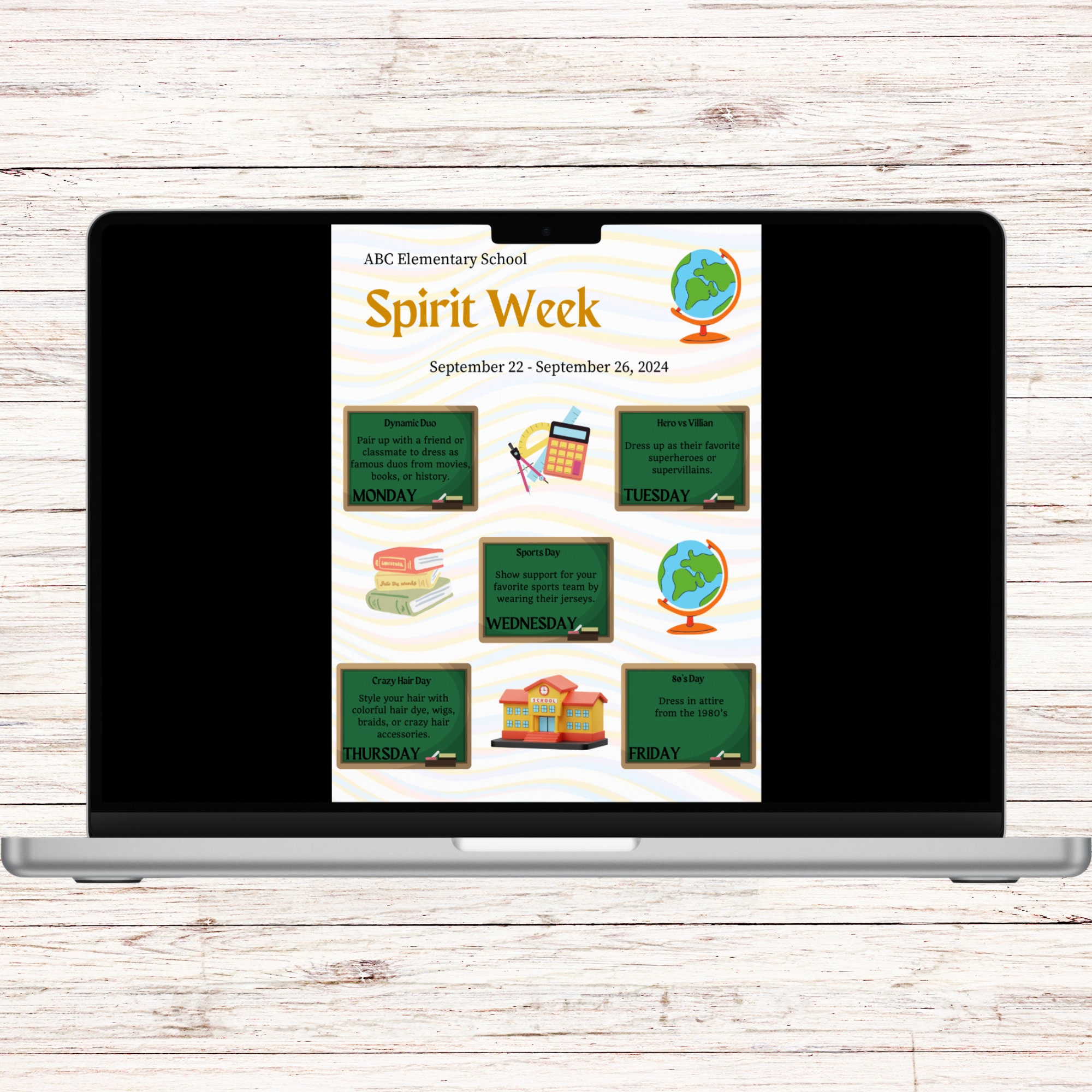 Spirit Week Canva Template V3 for High School, Middle School ...
