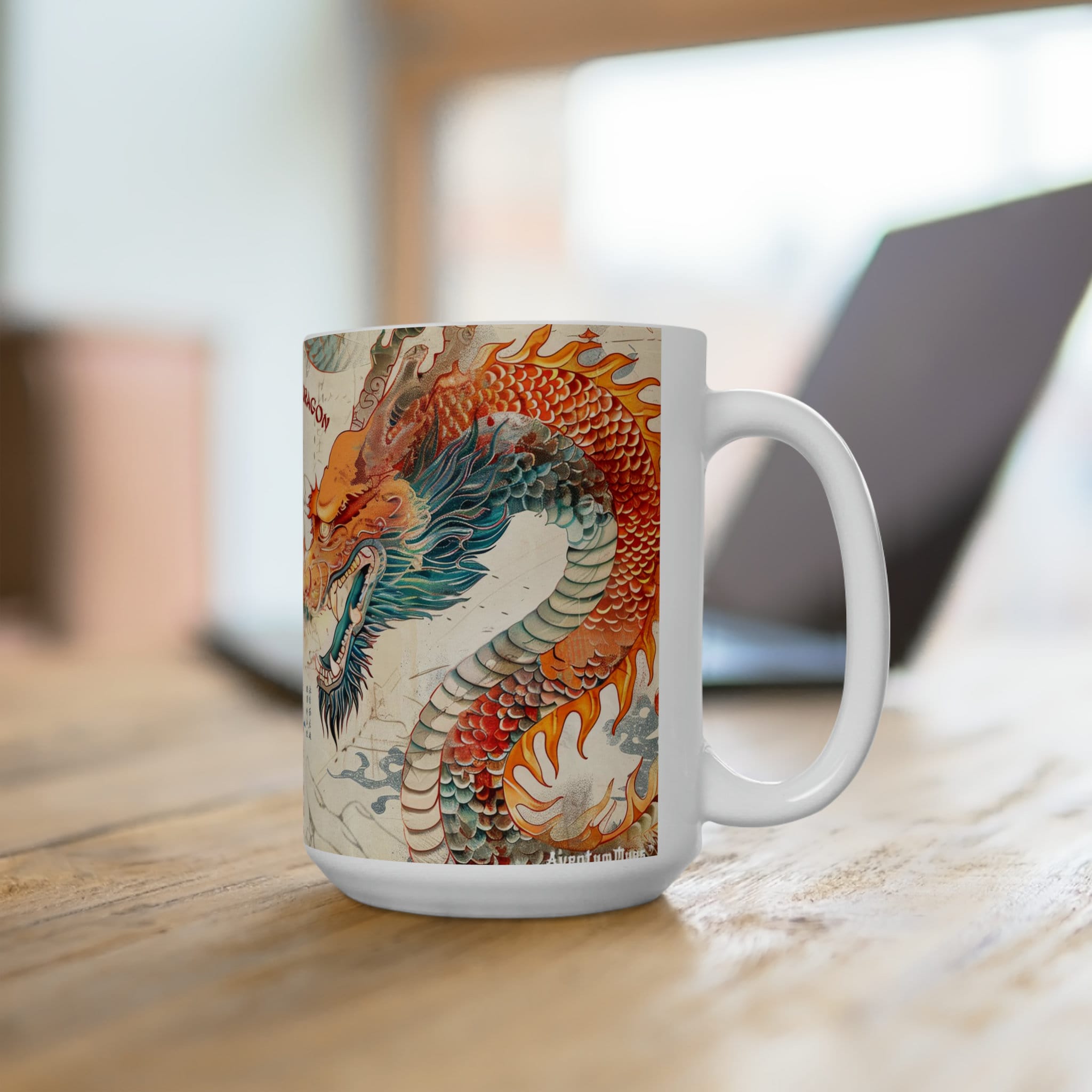 Year of the Dragon, YOD 2024, Chinese Dragon Mug, Vintage Dragon Mug ...