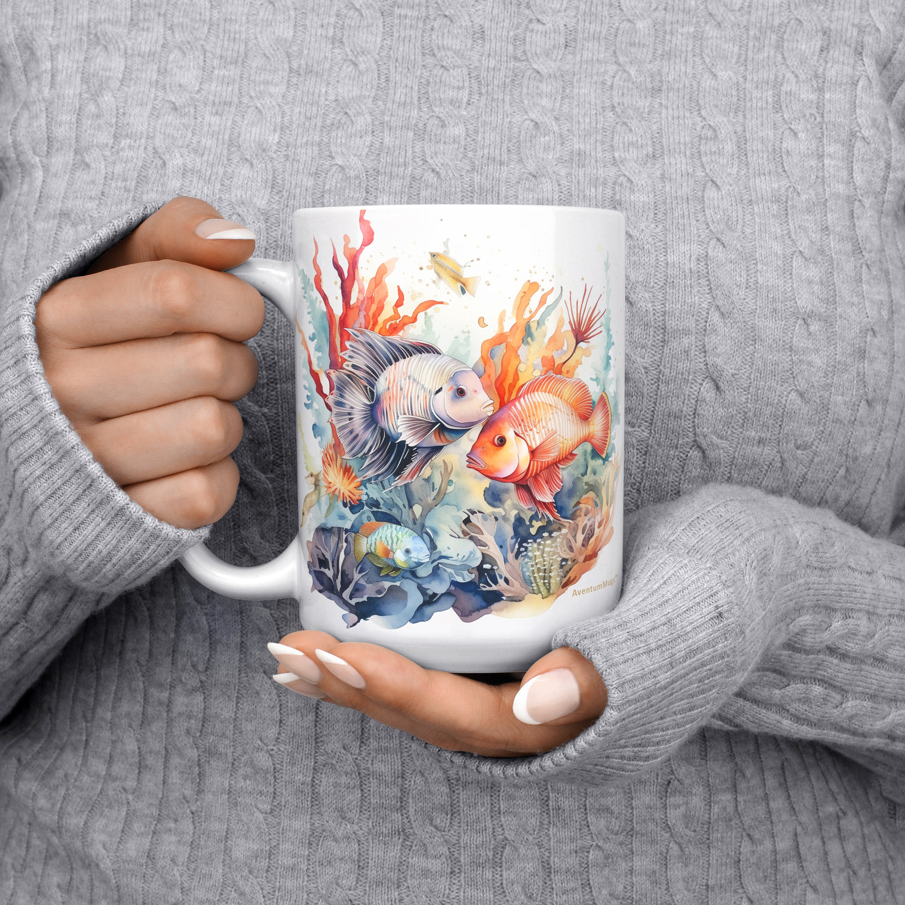 Tropical Fish Ceramic Coffee Mug. Best Ceramic Mug for Coffee Pros and ...