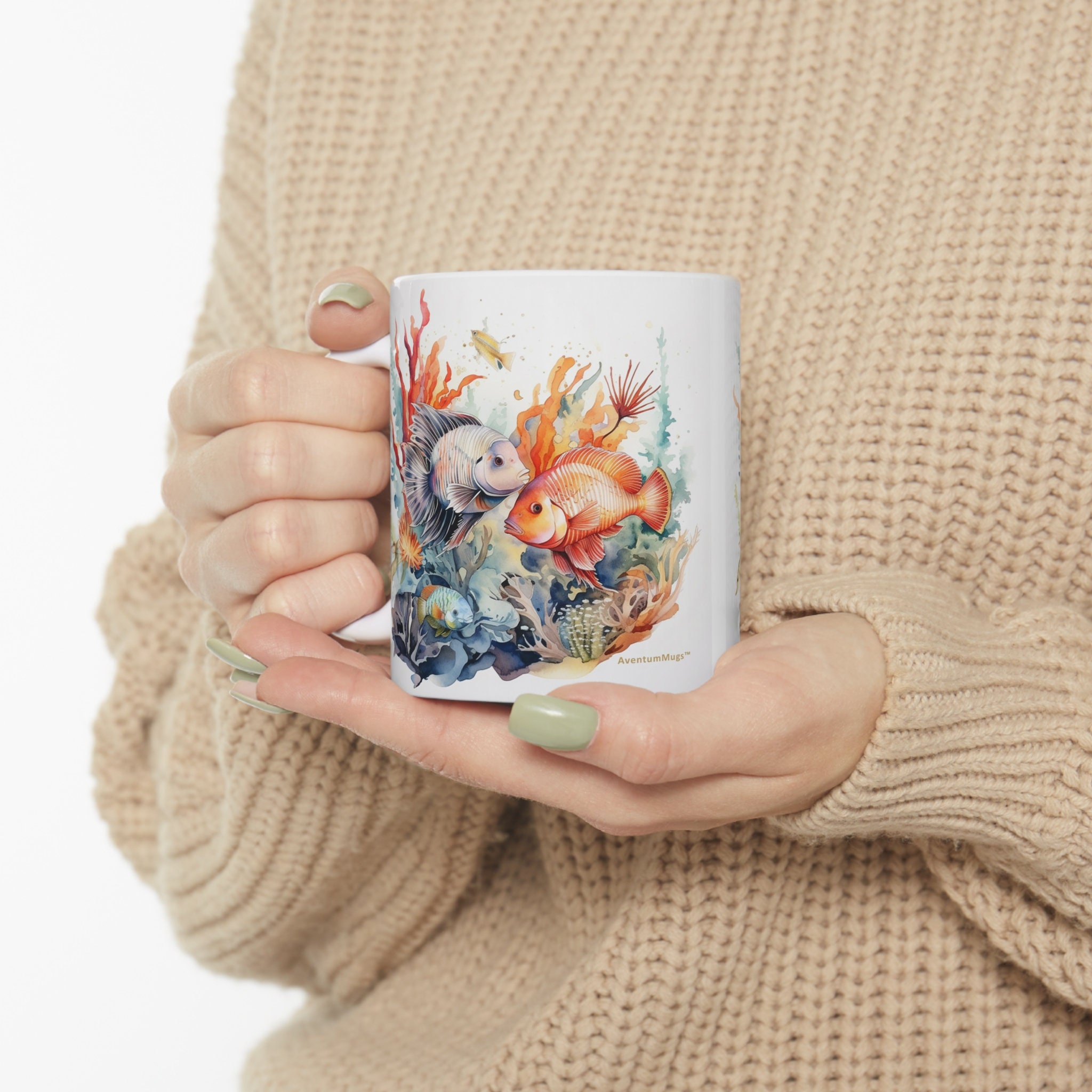 Tropical Fish Ceramic Coffee Mug. Best Ceramic Mug for Coffee Pros and ...