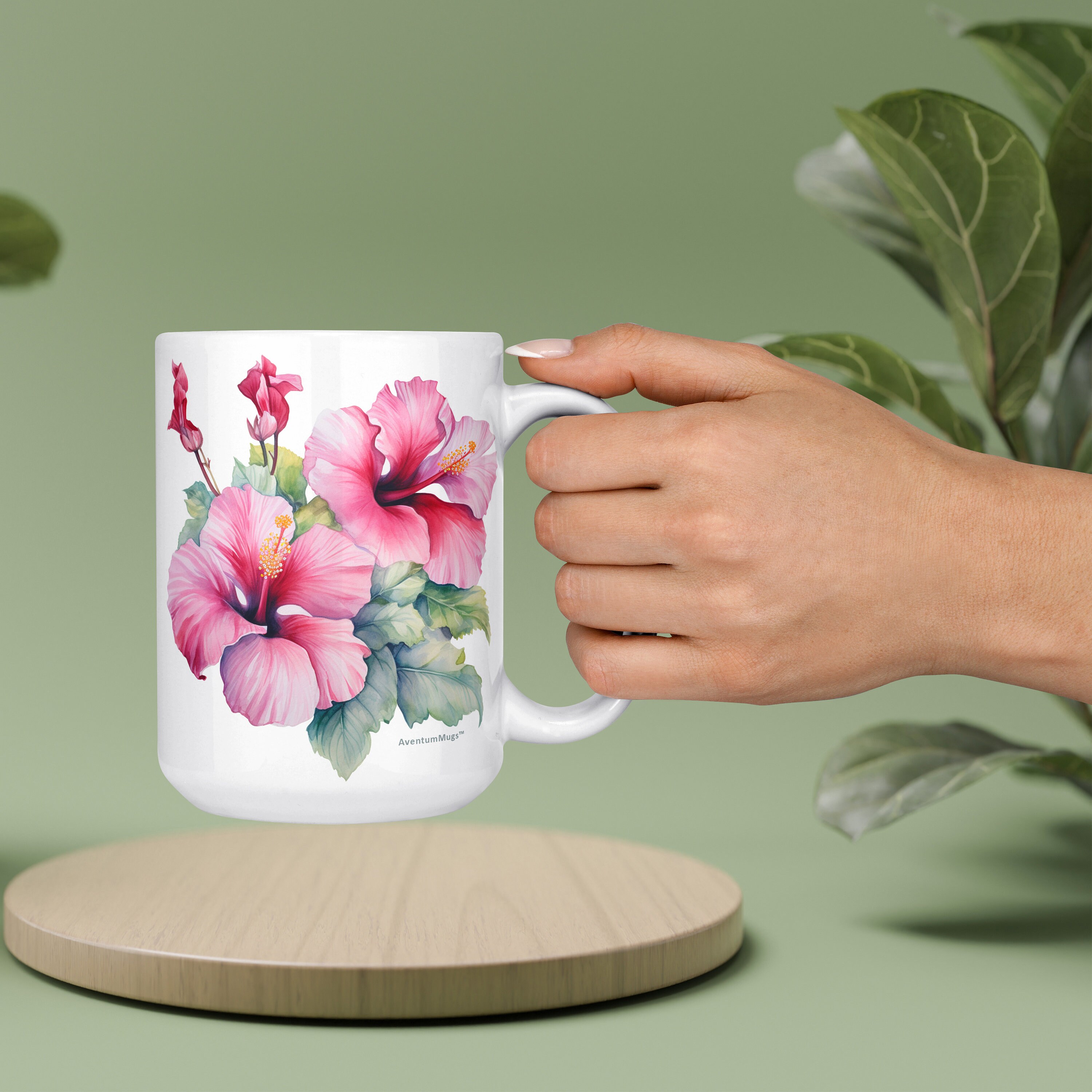 Hibiscus Flower Ceramic Coffee Mug. Best Tropical Ceramic Mug for ...