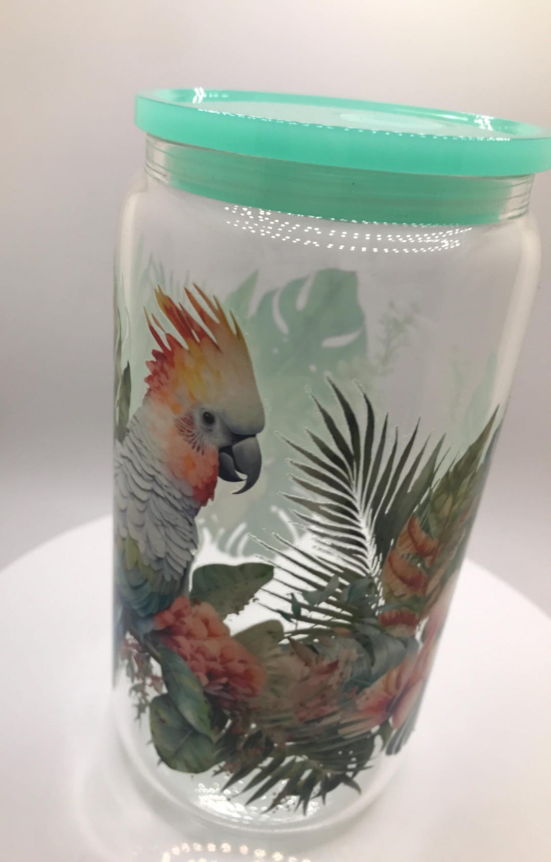 Custom Parrot Uvdtf Decal Glass - Etsy