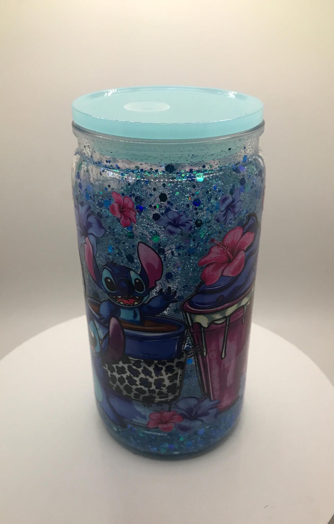 Custom Stitch & Lilo Decal Glass - Etsy