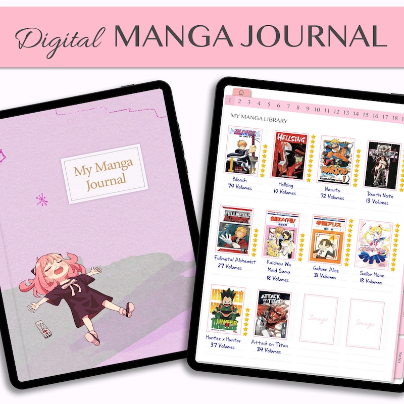 Anime and Manga List - Etsy