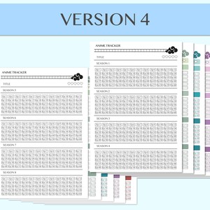 Digital or Printable Anime Tracker, Anime Log, Watching Planner, Track ...