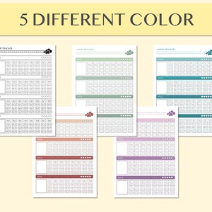 Printable & Fillable Anime Tracker, Anime Log, Watching Planner, Anime ...