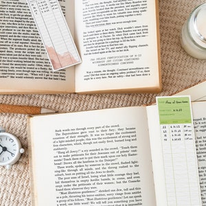 Printable Reading Log Bookmarks, Downloadable Bookmarks, Instant ...