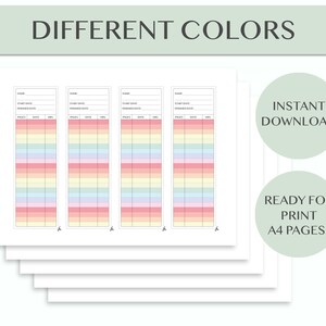 Printable Reading Log Bookmarks, Downloadable Bookmarks, Instant ...