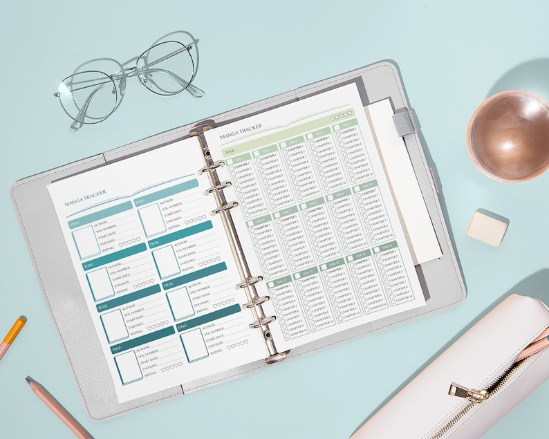 Printable & Fillable Manga Tracker, Manga Reading Journal, Manga ...